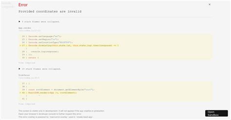 React Location Finder Forked Codesandbox