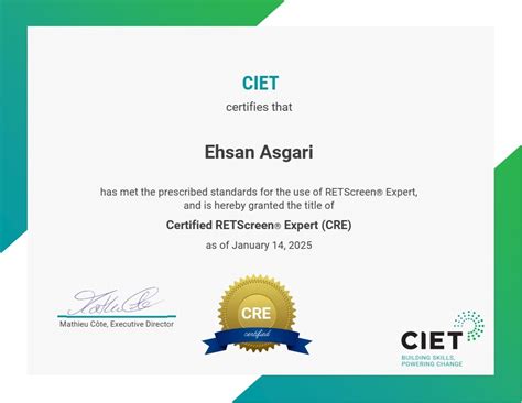 Retscreenexpert Certification Sustainability Energyefficiency Cleanenergy