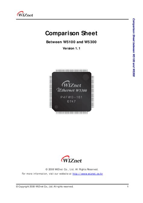 Wiznet W5100 Ethernet Design Guide User Guide