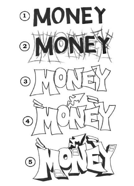Money Piece Progression Free Drawing Lesson