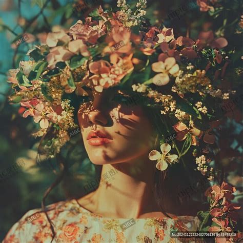 Ai创作图唯美少女与花系列 创意唯美女孩 唯美花下少女 花花季少女女人花 森系花园风 唯美花儿少女 浪漫森系小美女 森系头像 欧美大花 欧式森系 唯美花卉女孩 梦幻森系设计 复古森林系 唯美
