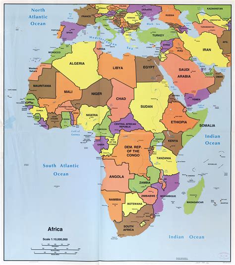 Map Of Africa With Countries Labeled Map Worksheets