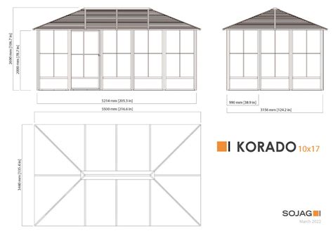 Sojag Korado 10 Ft X 17 Ft Solarium