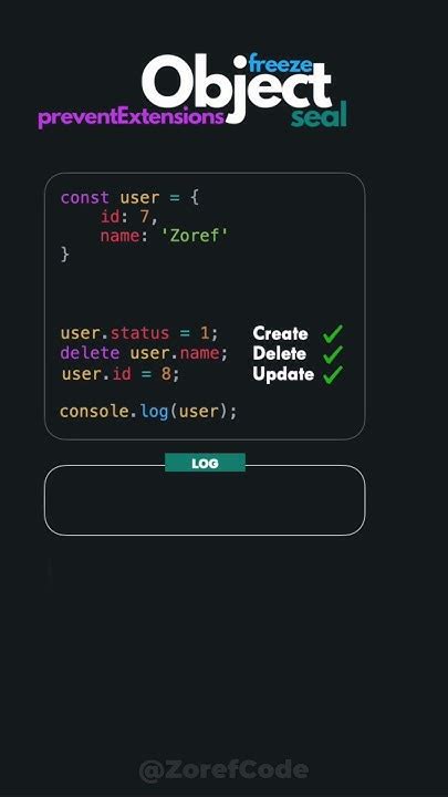 Object Immutability ft. seal, freeze, preventExtensions - YouTube