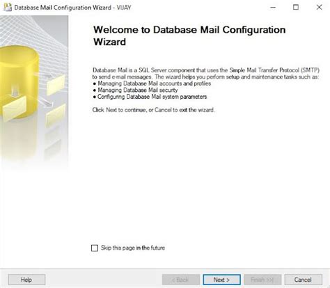 Sql Server Configure Database Mail Using Wizard Aspmantra Aspnet