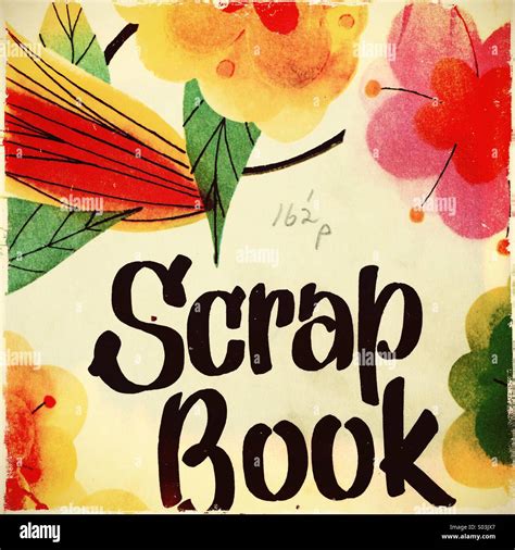 1960 S Scrapbook Cover With Price Written In Pencil Stock Photo Alamy
