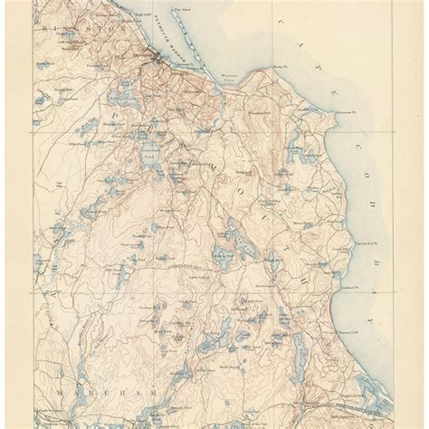 Topographic Map Frame Etsy