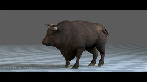 Bull Animation Process Blocking Final Animation Youtube