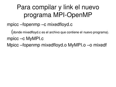 Ppt Mezclando Mpi Y Openmp Powerpoint Presentation Free Download Id5644224