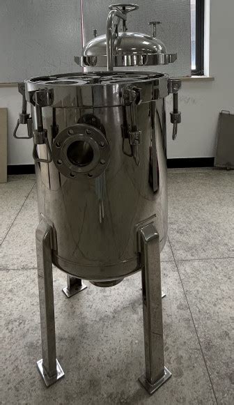 Ss304 High Efficiency Vertical Pressure Bag Filter With Reinforced