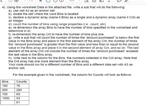 Solved For Vba Excel Code With Anchor Cell And Offset Style