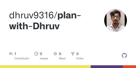 Github Dhruv9316plan With Dhruv