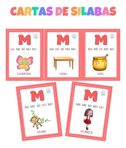 Cartas Imprimibles De Fonoaudi Logia Silabas En Venta En Mor N Bs As G B A Oeste Por S Lo