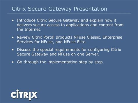 PPT Citrix Technical Overview PowerPoint Presentation Free Download ID 1276602