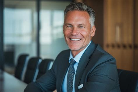 Premium Ai Image A Profile Picture For A 52 Year Old Business Man