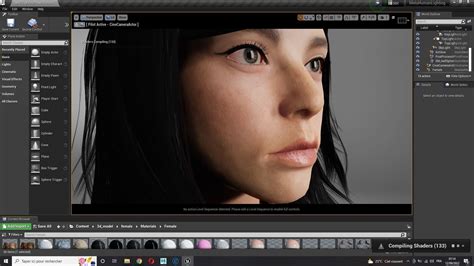 D Model Realistic Female Korean Naked VR AR Low Poly CGTrader