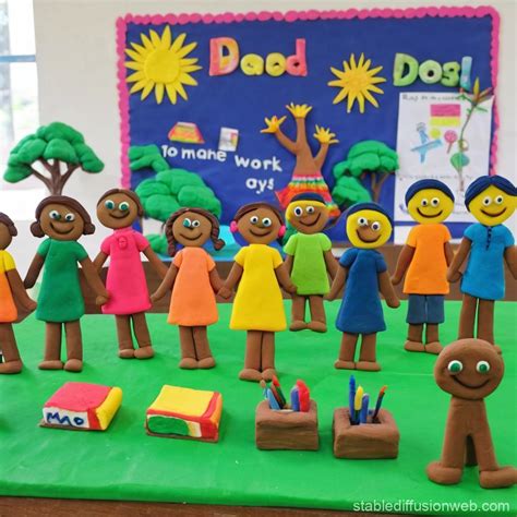 Students Presenting Work In A Green Grass Field Stable Diffusion Online