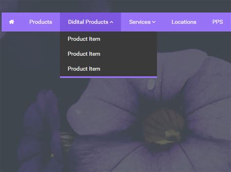 Horizontal Dropdown Navigation V2 Tech And All