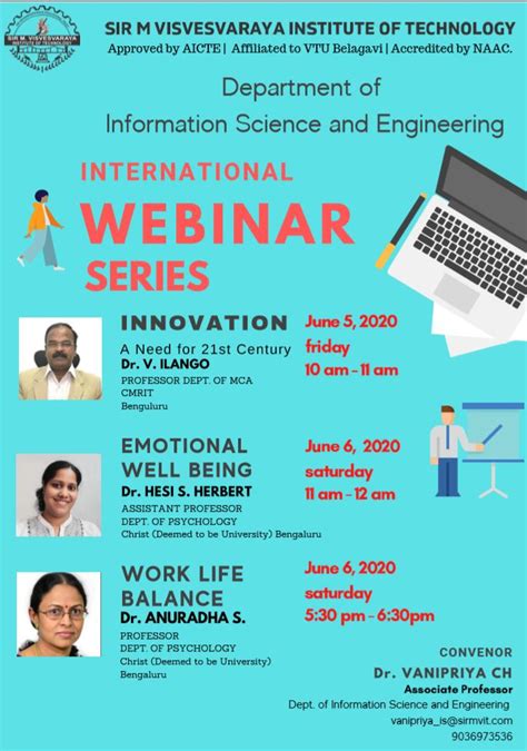 Sir M Visvesvaraya Institute Of Technology On Linkedin Worklifebalance Innovation Wellbeing