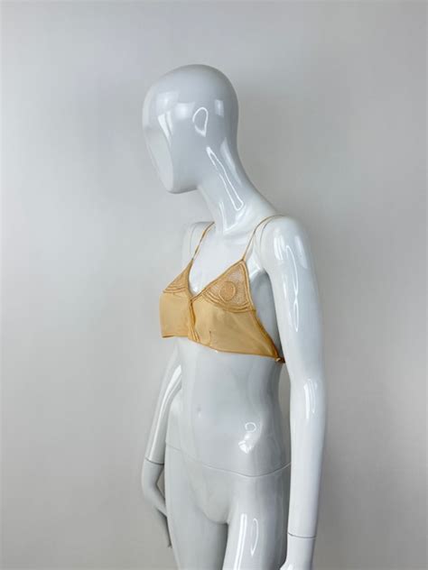 Vintage 1930s Nude Triangle Bralette Rellik