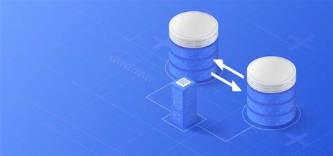 Premium Vector Cloud Synchronization Storage Isometric Illustration Network Infrastructure