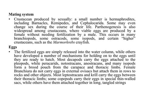 Taxonomy And Biology Of Cultivable Crustaceans B Pptx