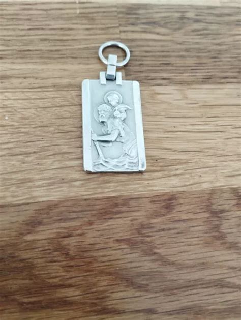 ANCIENNE MÉDAILLE RELIGIEUSE Argent Massif Notre Dame De Lourdes EUR 7