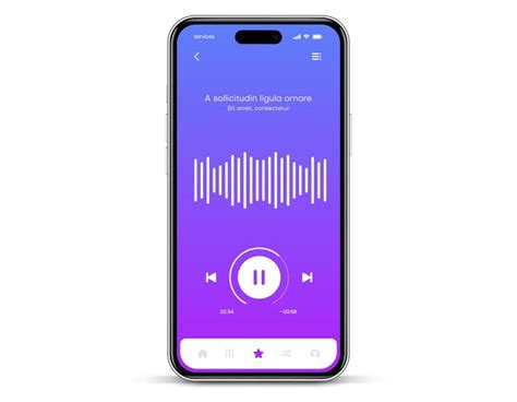 interface d application mobile lecteur de musique application audio