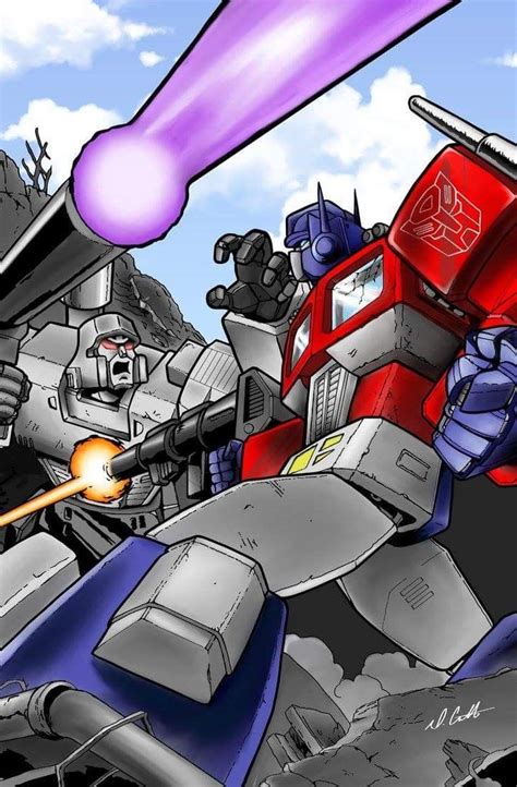 Transformers Animated Megatron Vs Optimus Prime