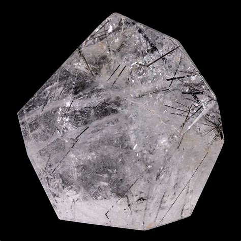 Polished Tourmalated Quartz Angular Freeform Majestic Quartz