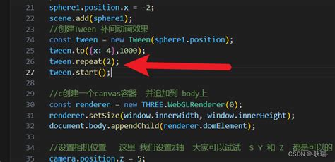 web 3d技术 three js 补间动画 tween threejs tween csdn博客