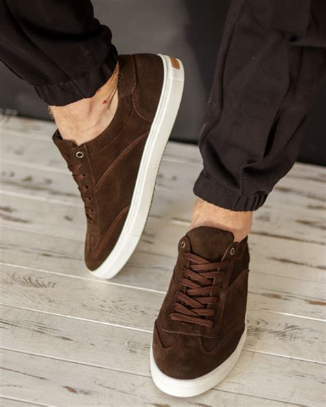 Мужские кеды замшевые V4 43 коричневые Оригинальная обувь Rozetka