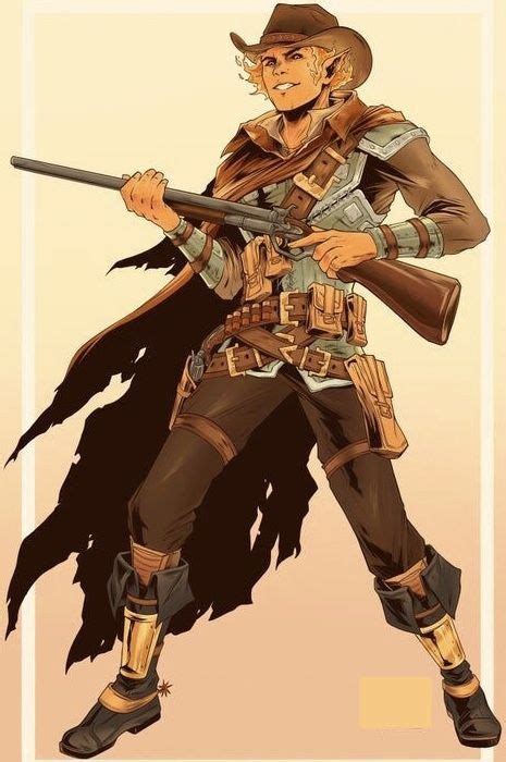Flint Westforest The Fire Genasi Gunslinger Dnd Gunslinger Art Fire