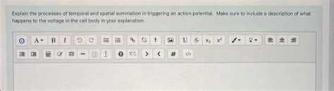 Solved Explain The Processes Of Temporal And Spatial