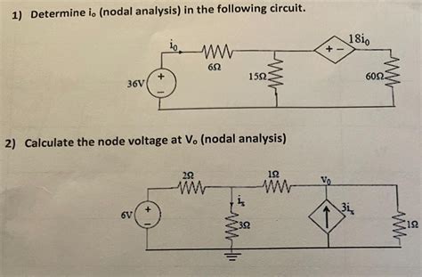 Solved Determine Io Nodal Analysis In The Following Chegg