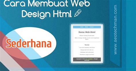 Tutorial Cara Membuat Web Sederhana Dengan HTML Dan CSS Seotechman