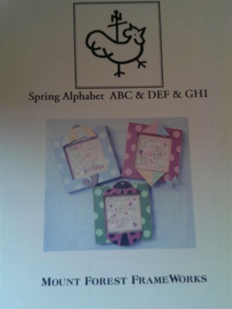 Spring Alphabet Abc Def And Ghi Pattern Etsy