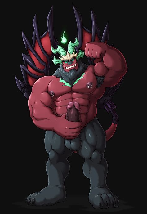 Rule 34 Armpit Hair Demon Demonic Series Galio Gatekeeper Galio Gojho Humor League Of Legends