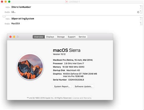 Mac Os X Does Mathematica 11 Work On Macos Sierra Mathematica