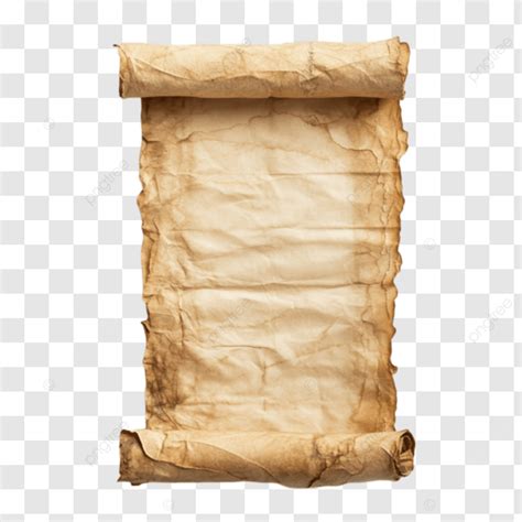 Old Aged Paper Scroll With Torn Edges Textured Paper Artistic Scroll