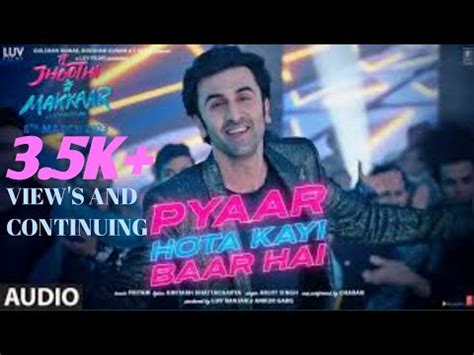 Pyar Hota Kayi Baar Hai Lyrical Ranbir Shardha Arijit Singh