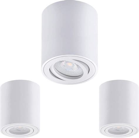 Oktaplex Lighting Led Deckenstrahler 3er Set Aufbauleuchte Inkl Led