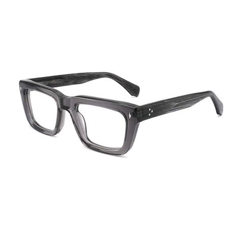 Sutton Retro Rectangle Acetate Glasses Frame Jollynova