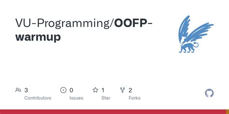 GitHub VU Programming OOFP Warmup