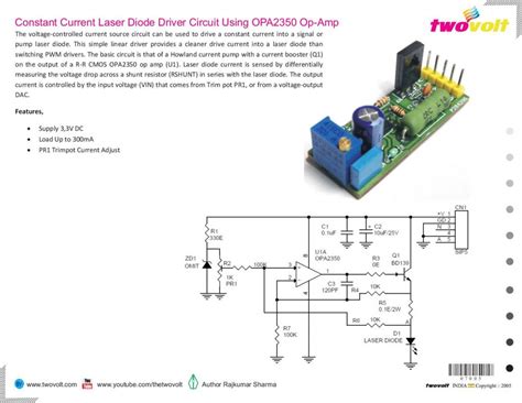 Laser Diode Driver Using OPA Electronics Lab