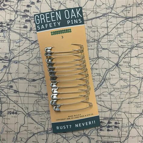Safety Pins Set Of 12 For US GI WW2 Delware Trading BV