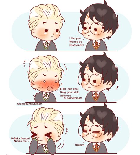 Chibi Drarry Tsundere Harry Potter Anime Harry Potter Comics Harry Potter Jokes