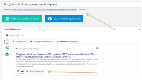 Permalink Aanpassen Of Seo Slug Maken In Wordpress