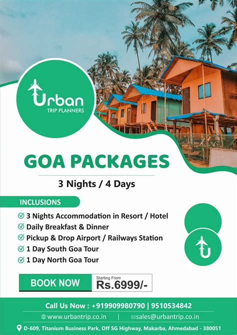 Goa Tour Package At ₹ 6999tour In Ahmedabad Id 2851782719548