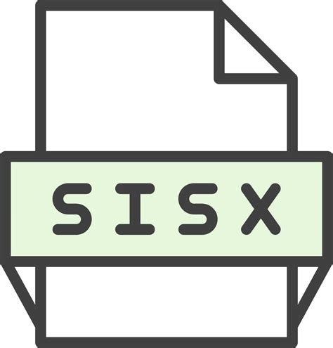 Icono De Formato De Archivo Sisx 15692331 Vector En Vecteezy